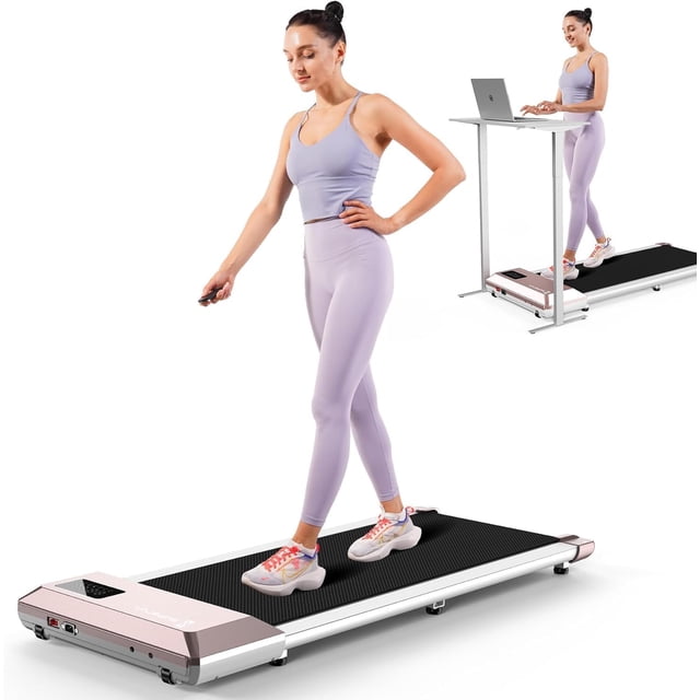 Upgrade Walking Pad, Smart Under Desk Treadmill for Home Office, No ...
