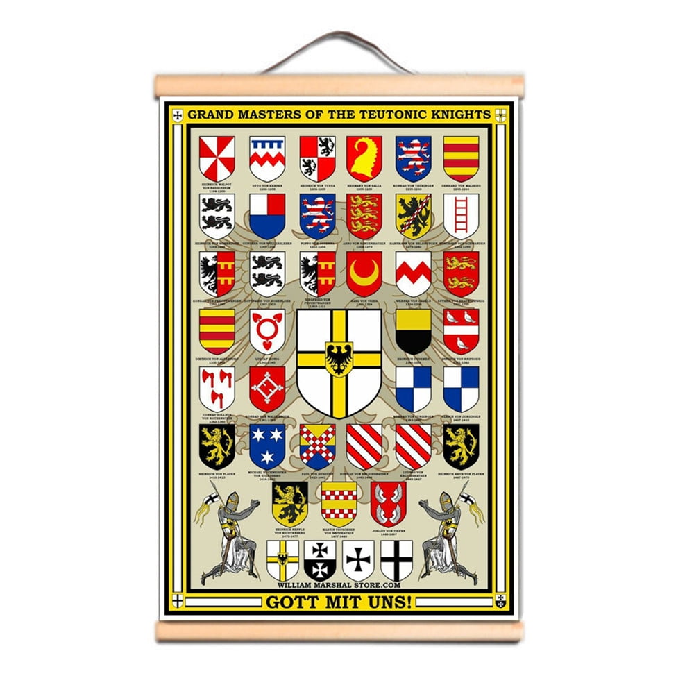 Upgrade Your Wall Decor with Armor Warrior Artwork - Templar Knight Scroll Painting - Medieval ...