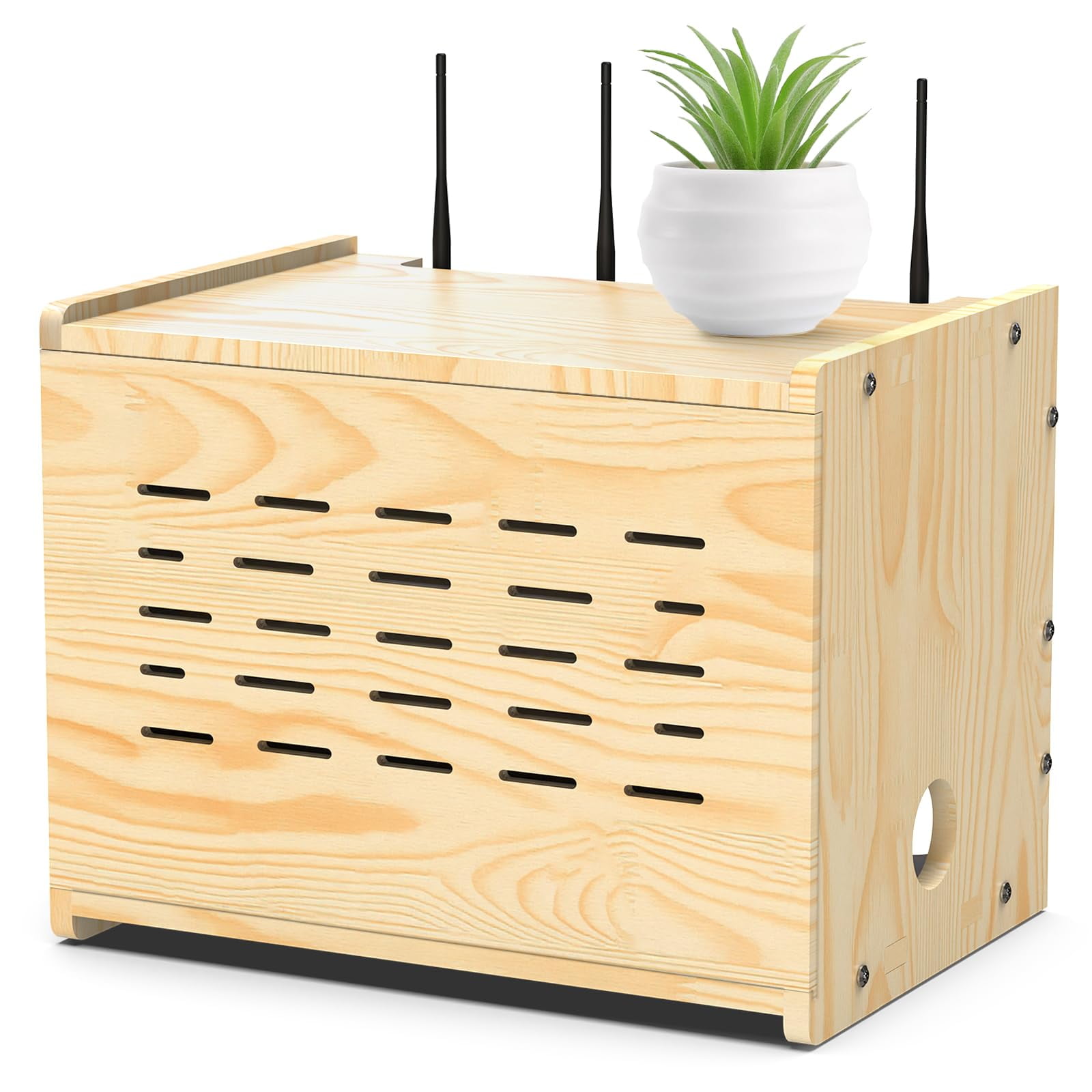 Upgrade WiFi Router Storage Box Hider, Projector Shelf, Large Space ...