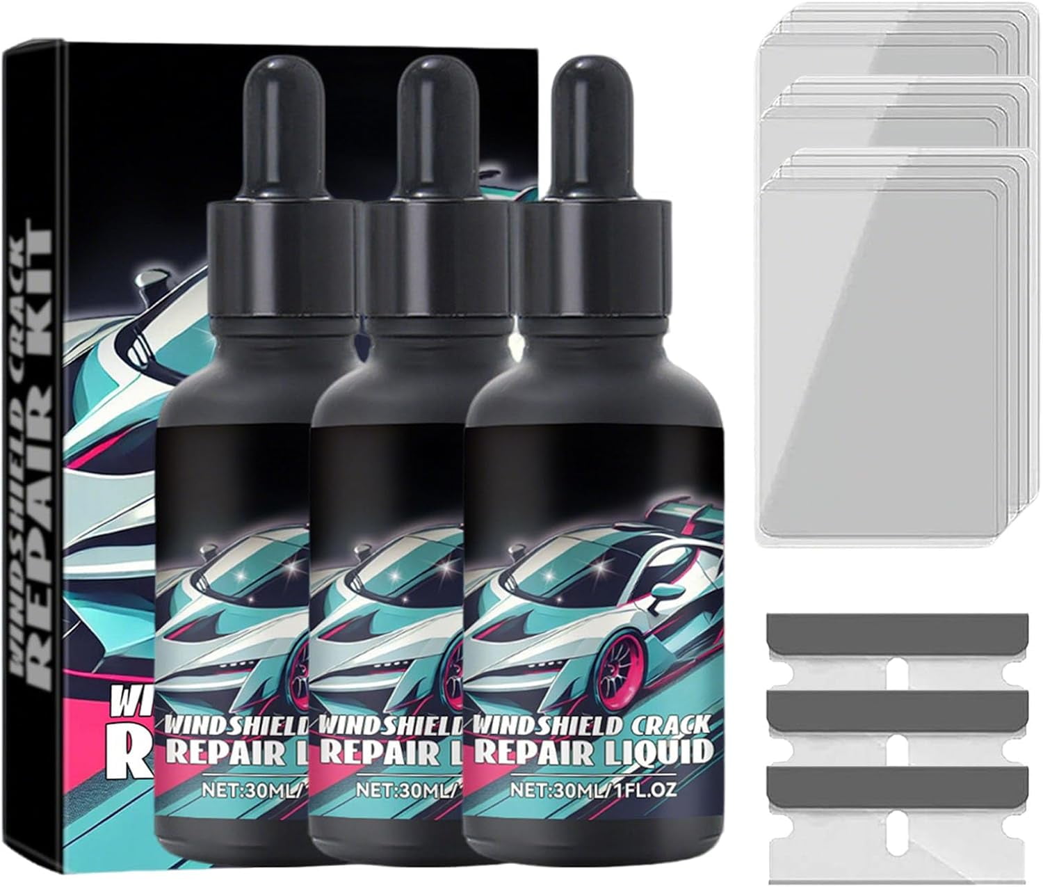 Upgrade Windshield Crack Repair Kit, 2025 New Cracks Gone Glass Repair ...