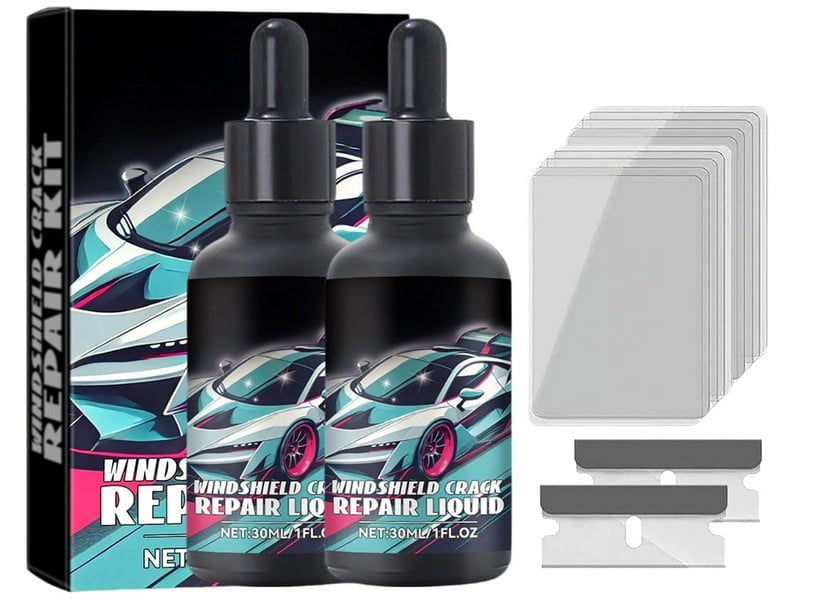 Upgrade Windshield Crack Repair Kit, DELESYS New Cracks Gone Glass ...