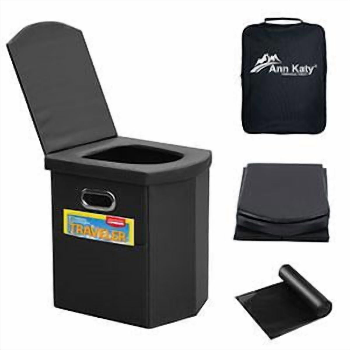 Upgrade XL Portable Toilet for Adults, Extra Large Portable Travel ...
