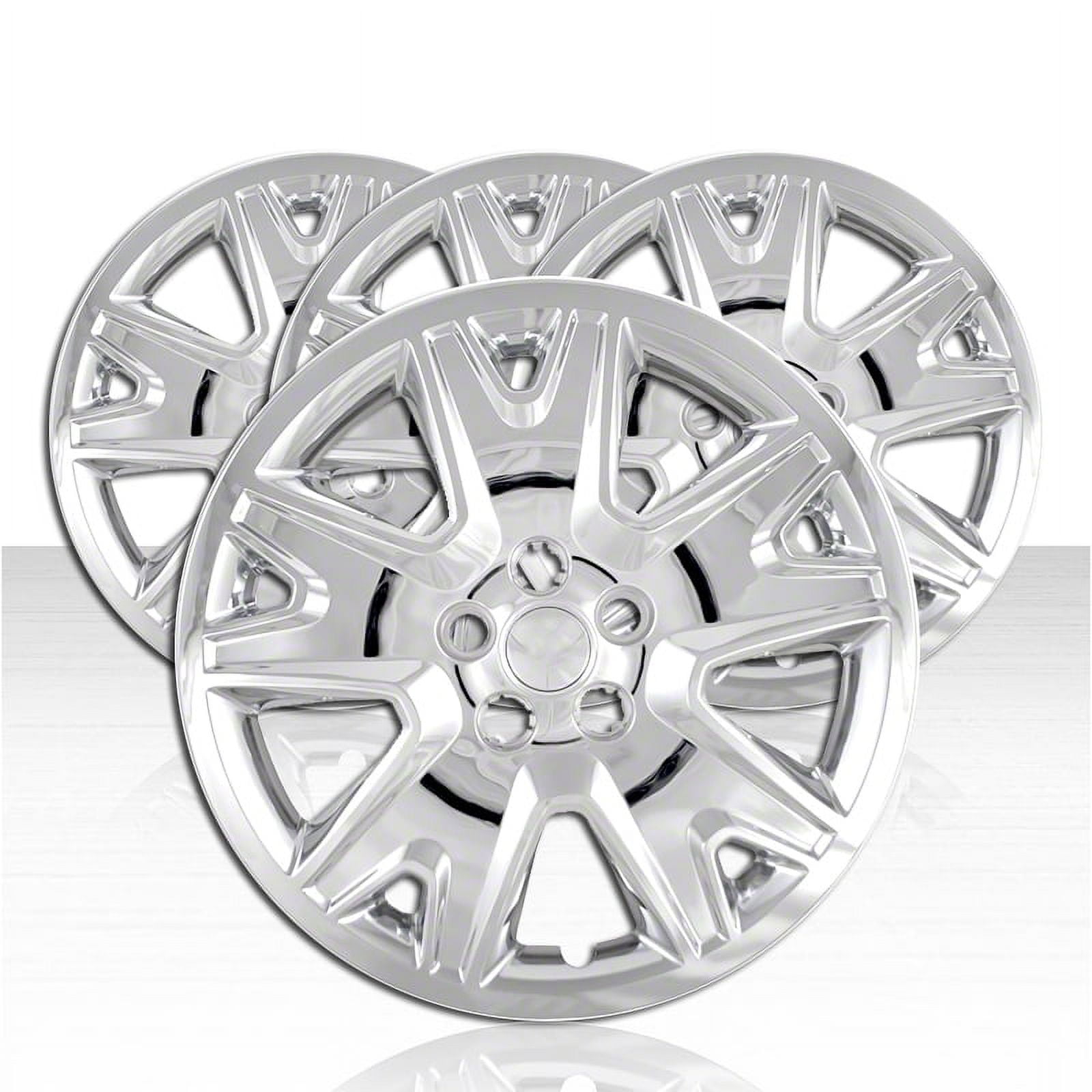 Upgrade Your Auto 17 Inch Wheel Covers, 5 Spoke, Chrome Silver, Fits ...