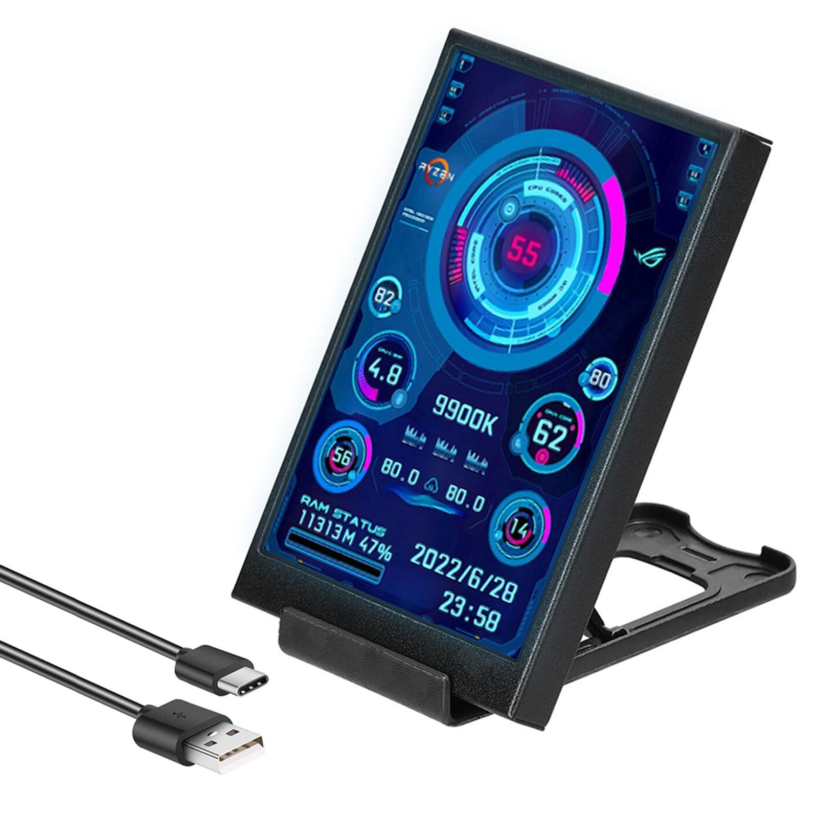 Upgrade Your Desktop with 3 5 Inch IPS Computer Monitoring Secondary ...