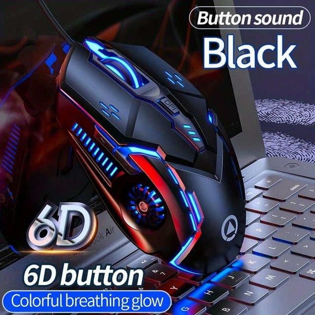 Upgrade Your Gaming Experience: RGB Wired Gaming Mouse With Silent ...
