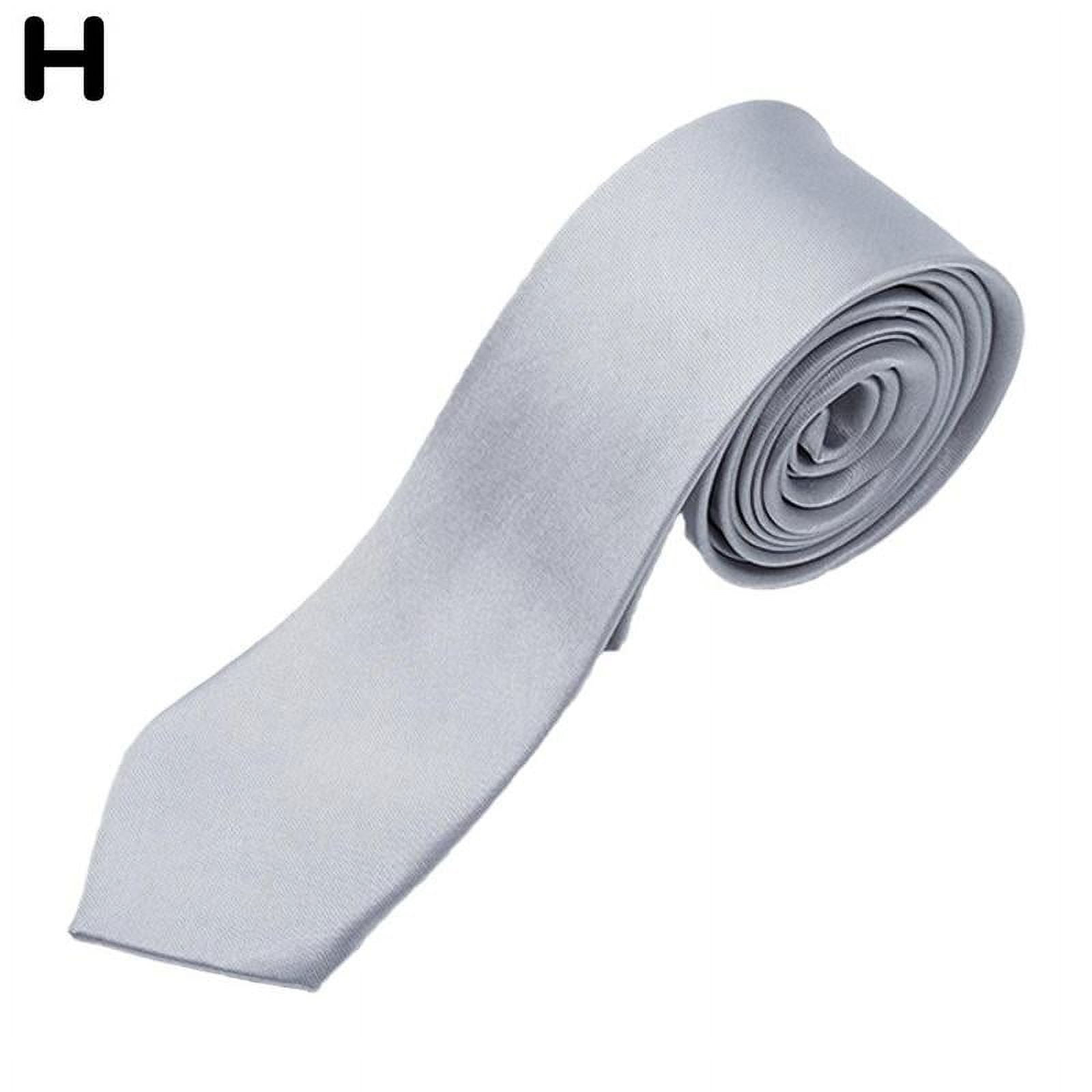 Upgrade Your Style with ANCRV's Mens Solid Satin Neckties, Carefully Crafted by Hand and ...