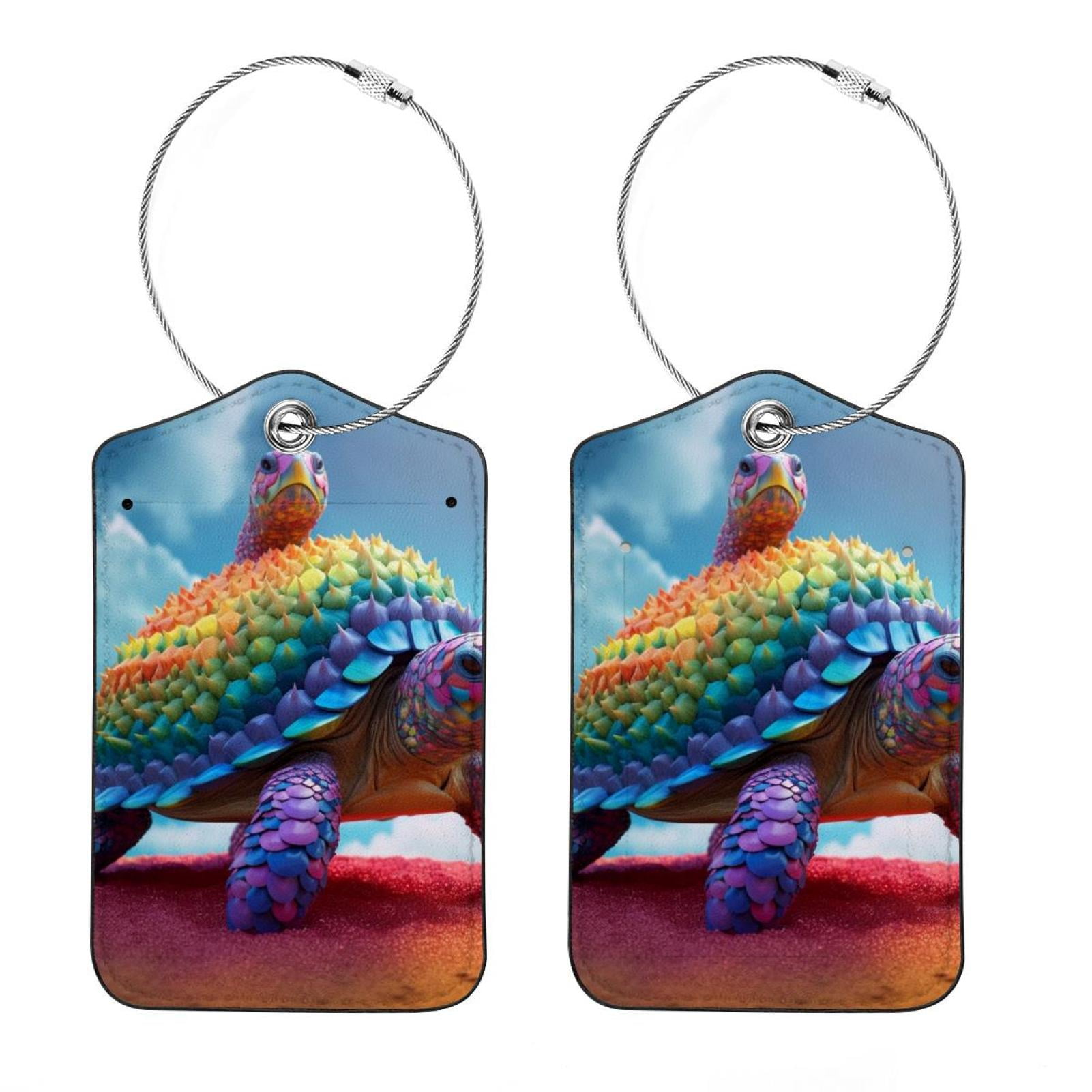 Upgrade Your Suitcase with Metal Loop Lock Baggage Tags, Sea Turtle ...