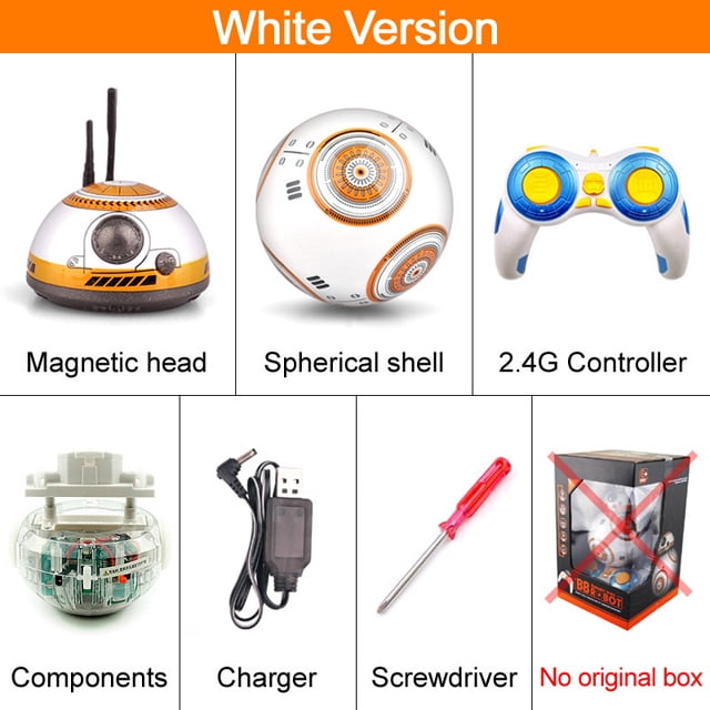 Upgrade intelligent rc bb8 robot with music sound action figure rc car ...