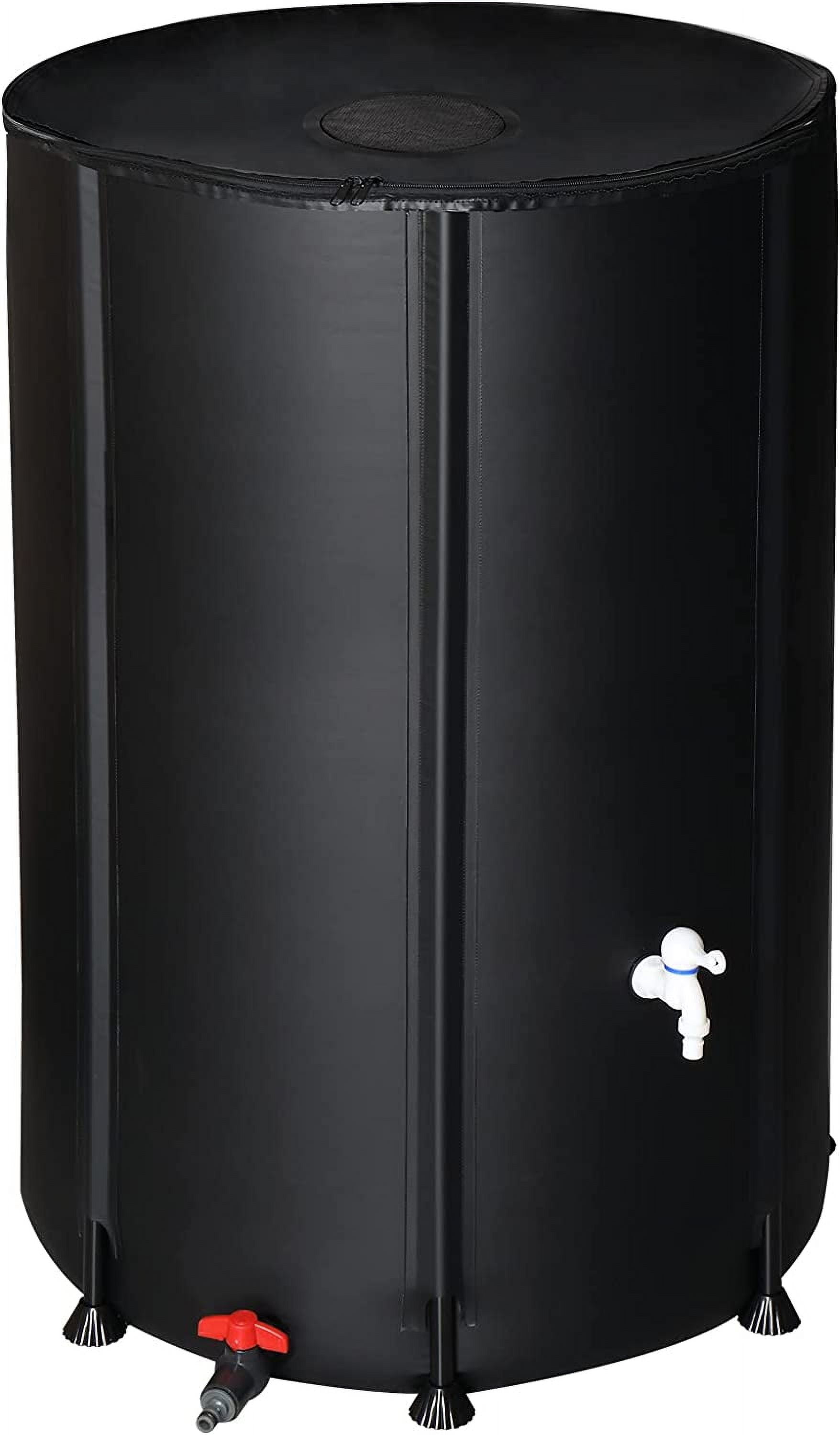 Upgraded 100 Gallon Collapsible Rain Barrel, Portable Water Storage ...