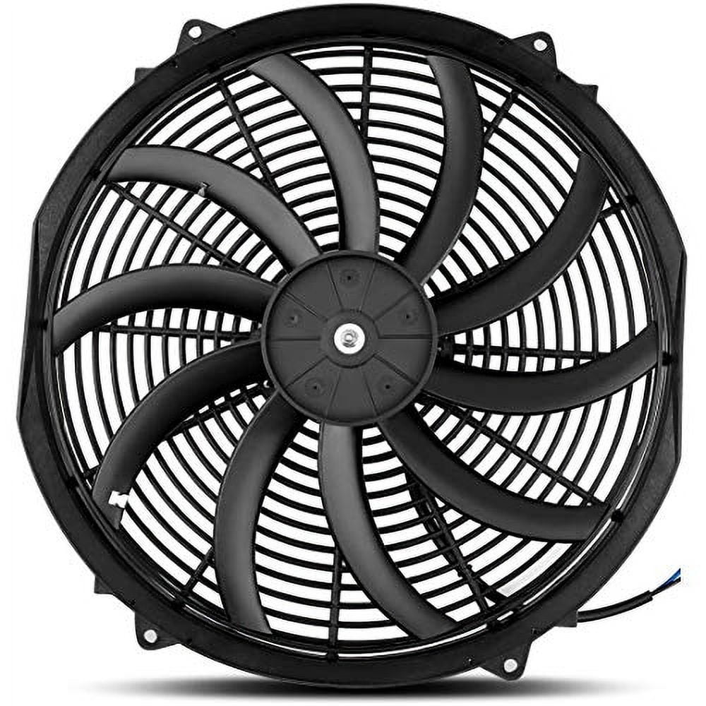 Upgraded 130 Watt Motor 12 Volt Electric Auto Engine Radiator Cooling ...