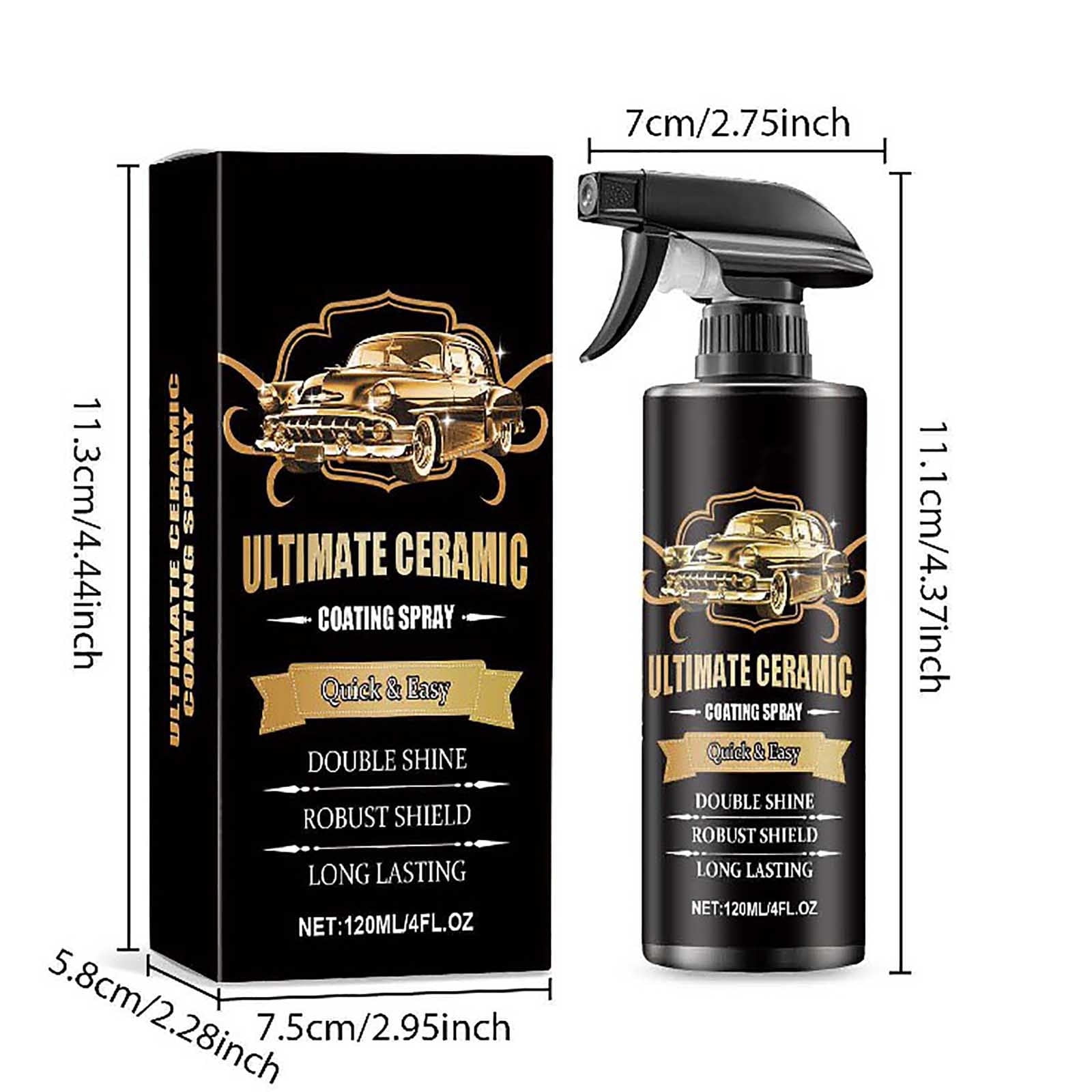 Upgraded 2/3pc Paint Coating Agent Paint Waxing Brightening Crystal ...