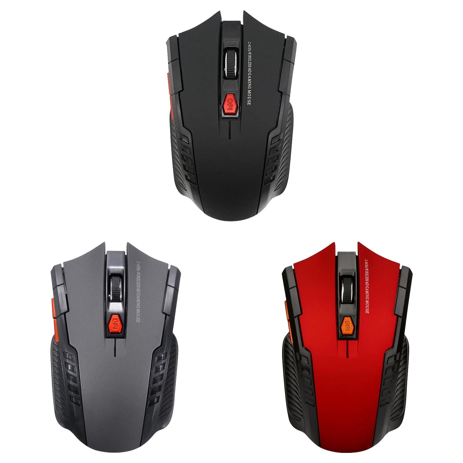 Upgraded 2.4 Wireless Game - 6-Button Usb Receiver Pro For Pc Notebook ...