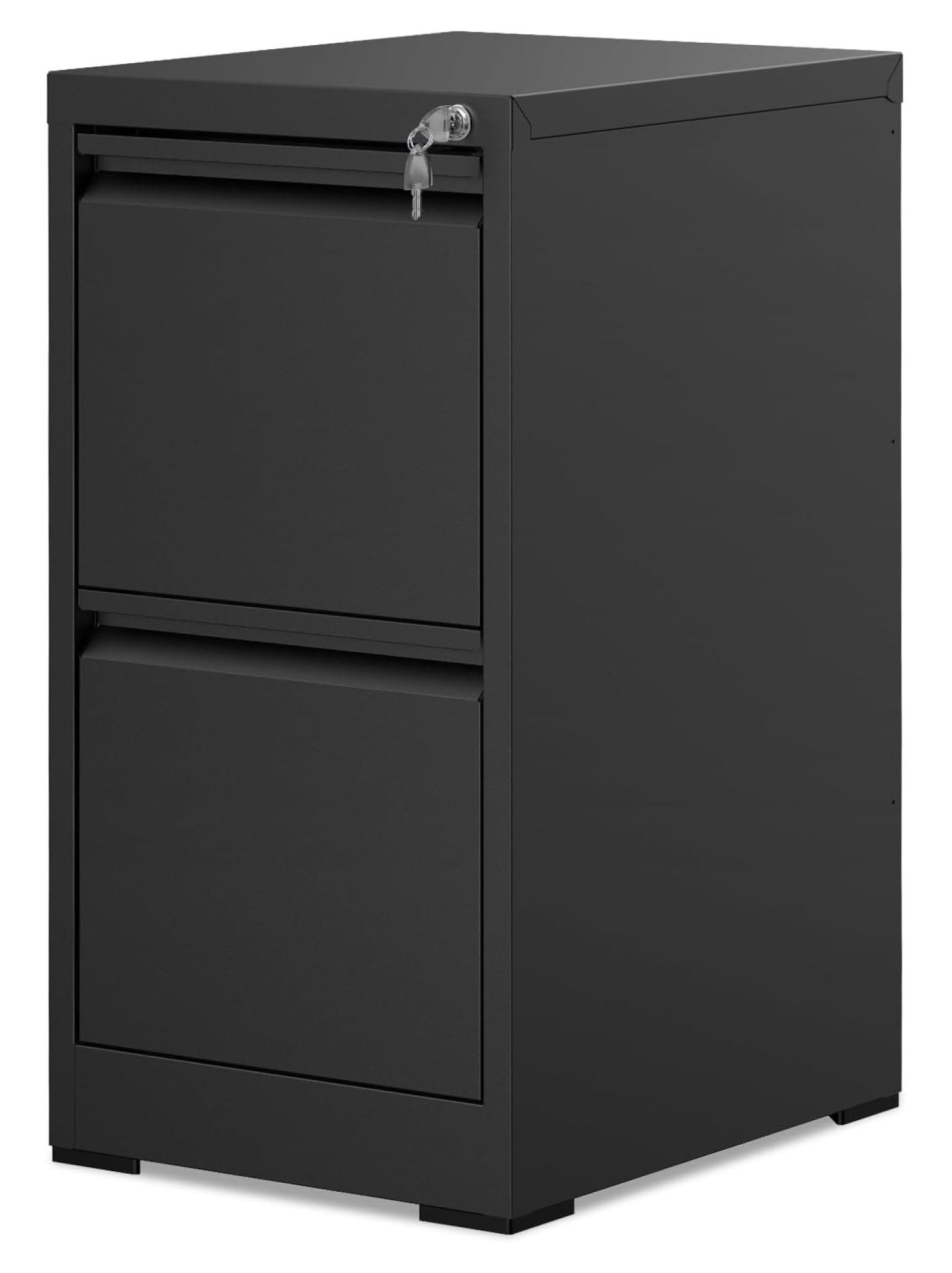 Upgraded 2 Drawer File Cabinet with Lock, Vertical Metal Filing Cabinet ...