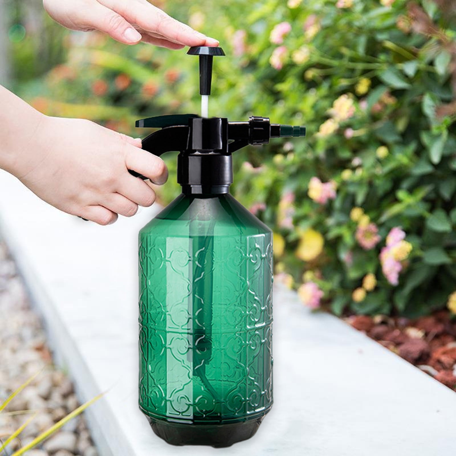 Upgraded 2 Liters Hand-held Garden Sprayer Pump Pressure Water Sprayers ...