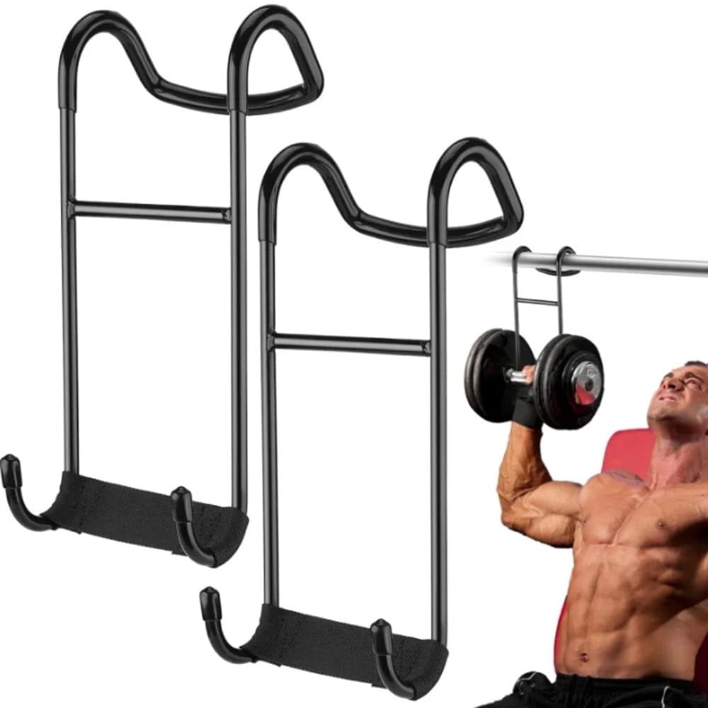 Upgraded 2-Pack Dumbbell Spotter Hooks, 250 lbs Load Capacity Heavy ...