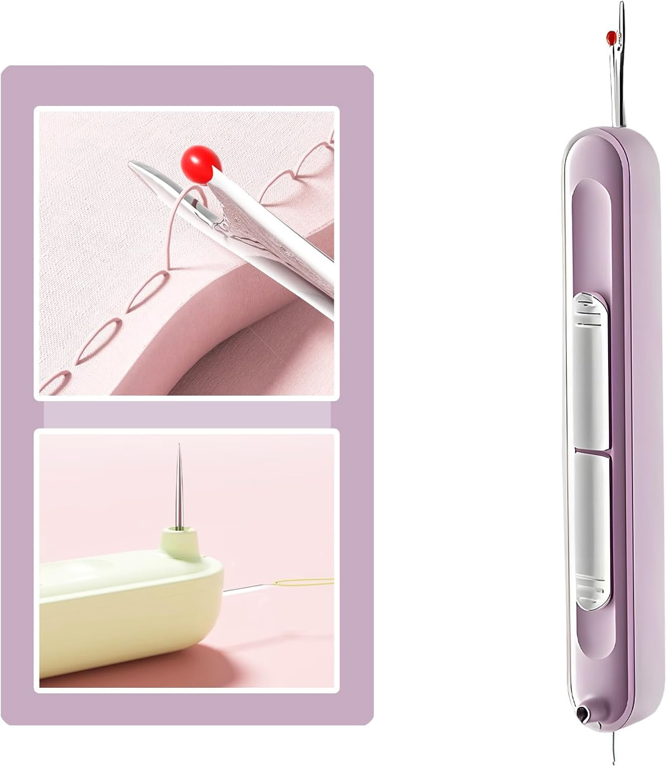 Upgraded 2 in 1 Automatic Needle Threaders Seam Ripper,Quilting ...