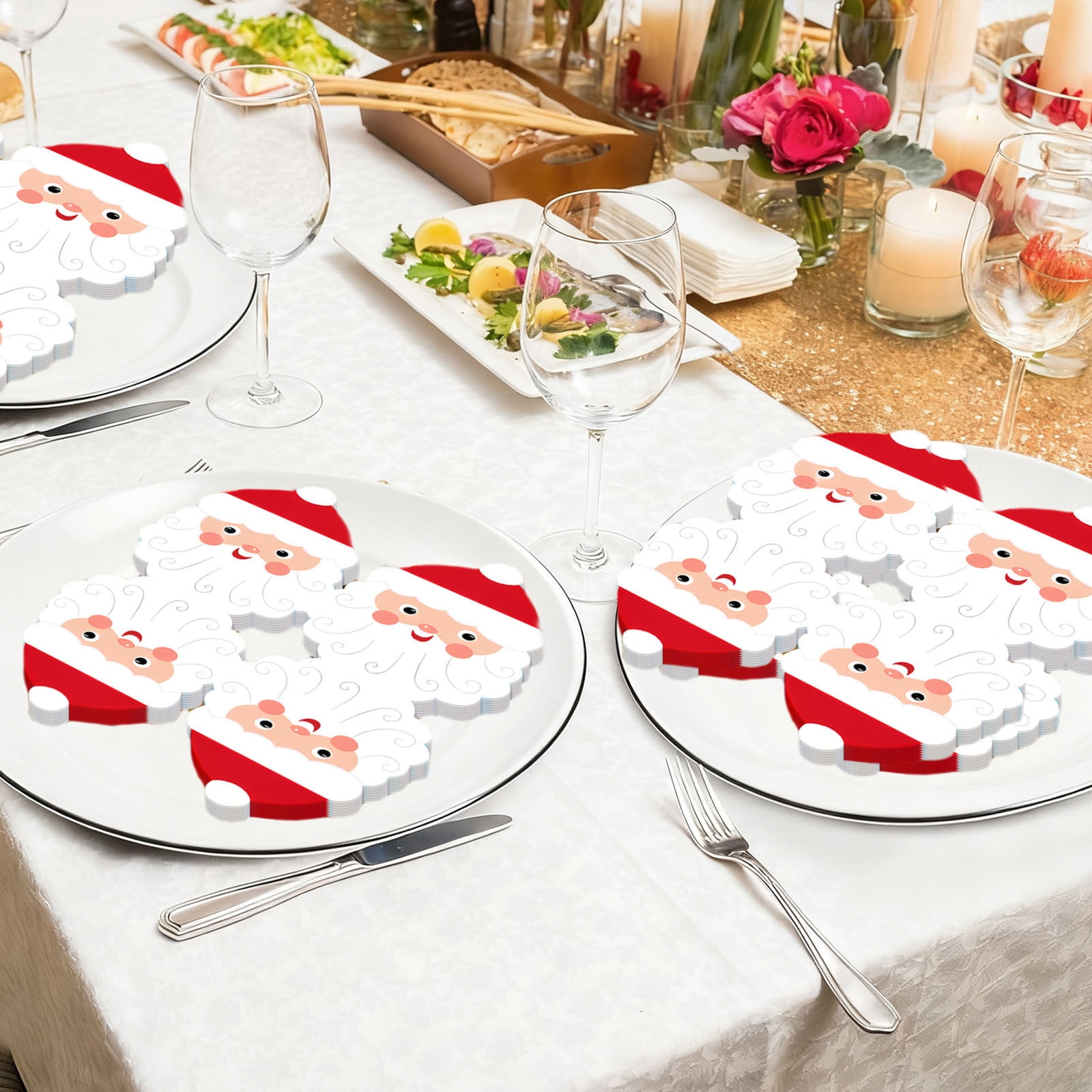 Upgraded 20 Pieces Christmas Paper Napkins 3-Ply Funny Christmas ...