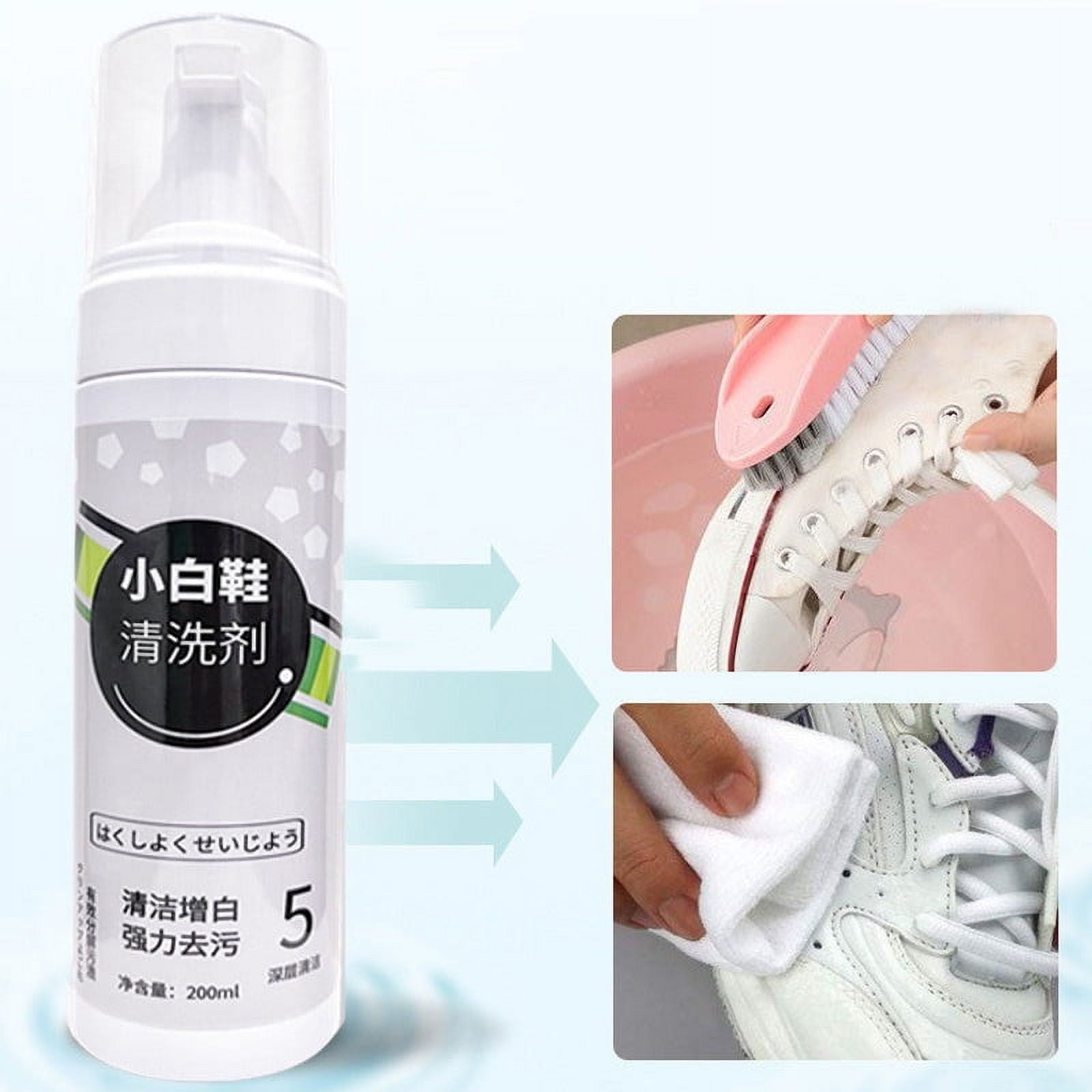 Upgraded 200ML White Shoes Dry Cleaning Agent Foam Cleaning Agent No ...