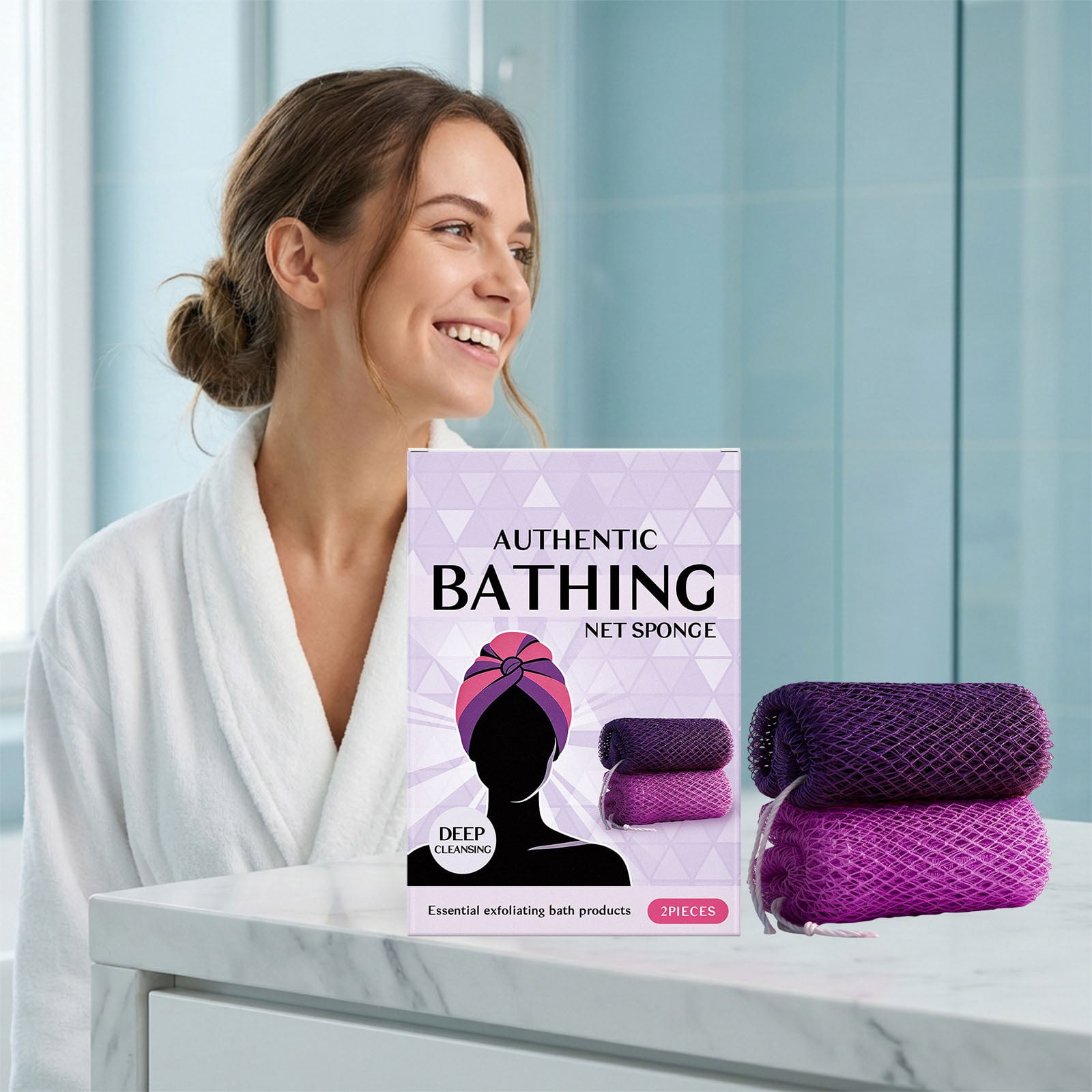 Upgraded 2026 Sponge Authentic With Knots Black Owned Exfoliating Body ...