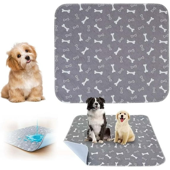 Upgraded 2026 Washable Puppy Pad with Scent Attractant, Reusable Dog Pee Pad with Non-Slip Base ...