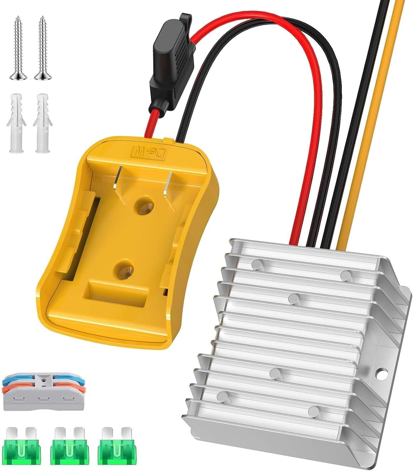 Upgraded 20V to 12V Step Down Power Inverter Aadpter, Works with 20 V ...