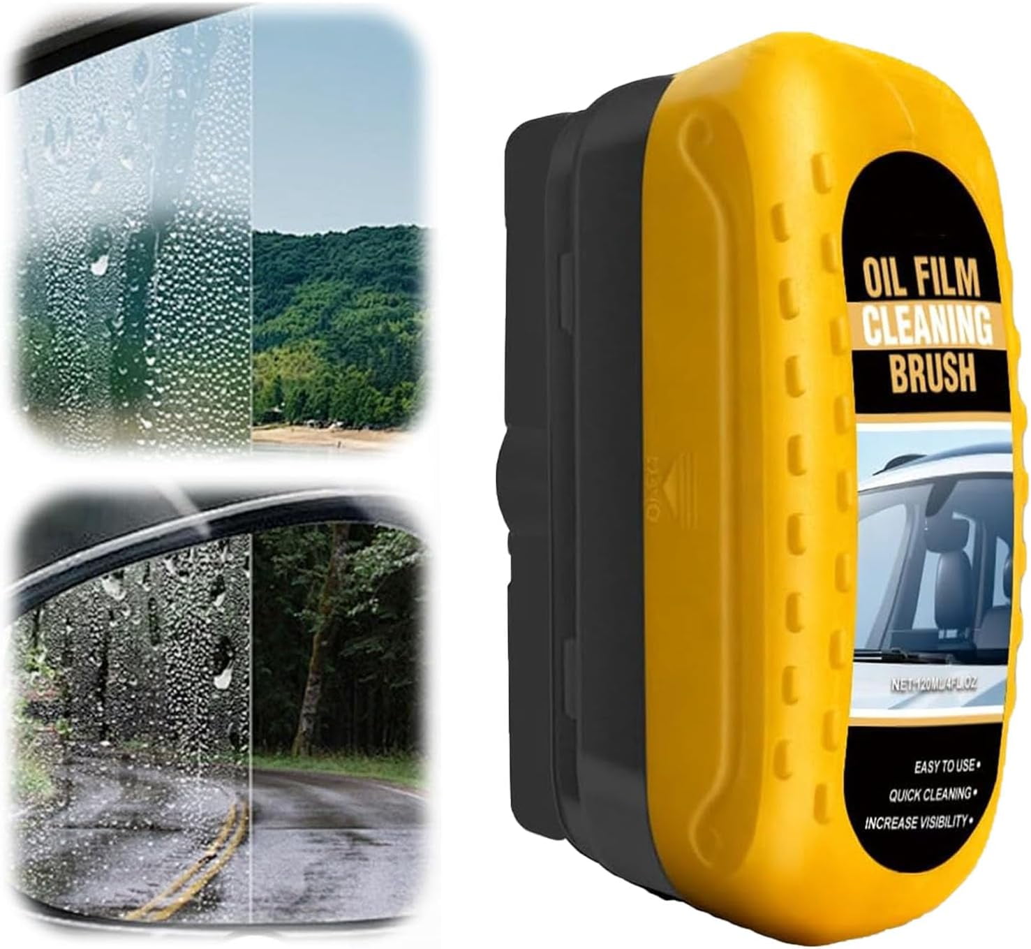 Upgraded 3.0 Windshield Oil Film Remover, Anti-Fog Glass Cleaner ...