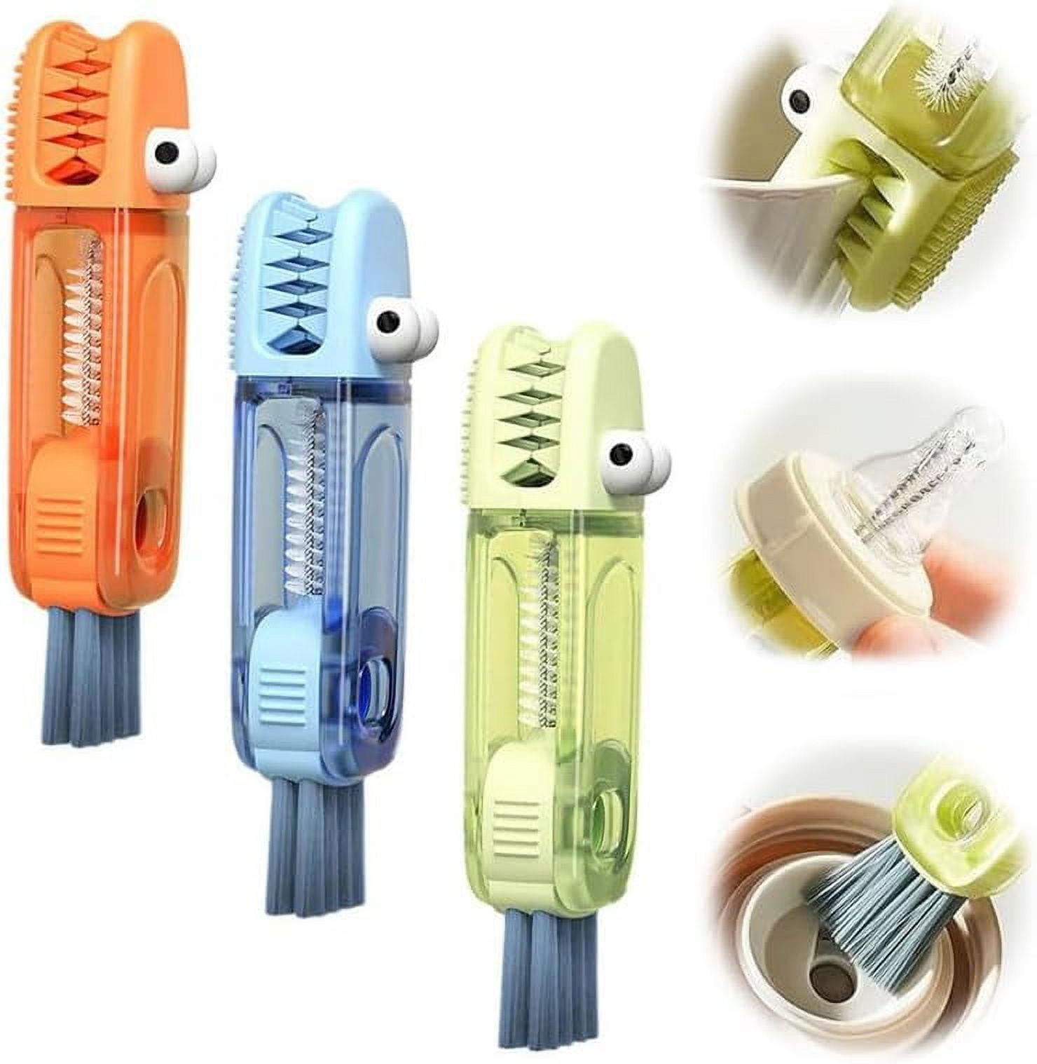 Upgraded 3 in 1 Cup Lid Cleaning Brush, 2024 New Multifunctional Lid ...