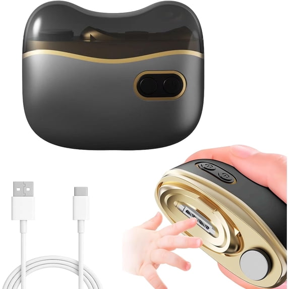 Upgraded 3 in 1 Electric Nail Trimmer with LED Light and Storage Box,2 ...