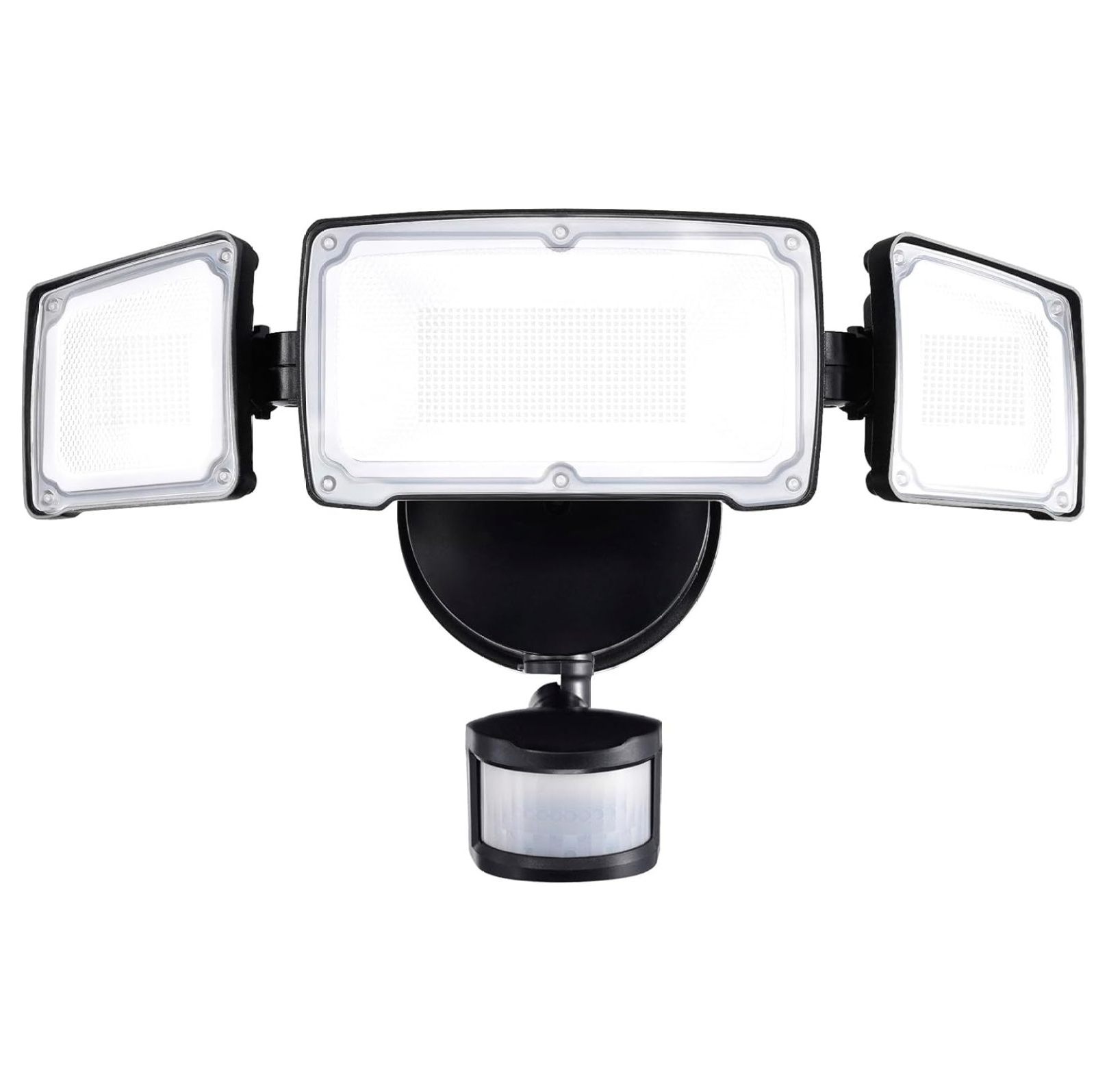 Upgraded 3 Head LED Security Lights with Sensor, 40W, 3800LM, Security ...