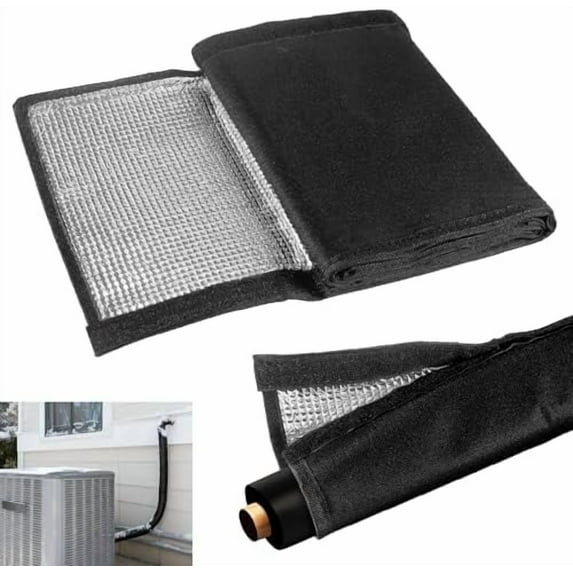 Upgraded 3-Layer HVAC Copper Pipe Insulation Cover – 72x10.2 Inch, 600D ...