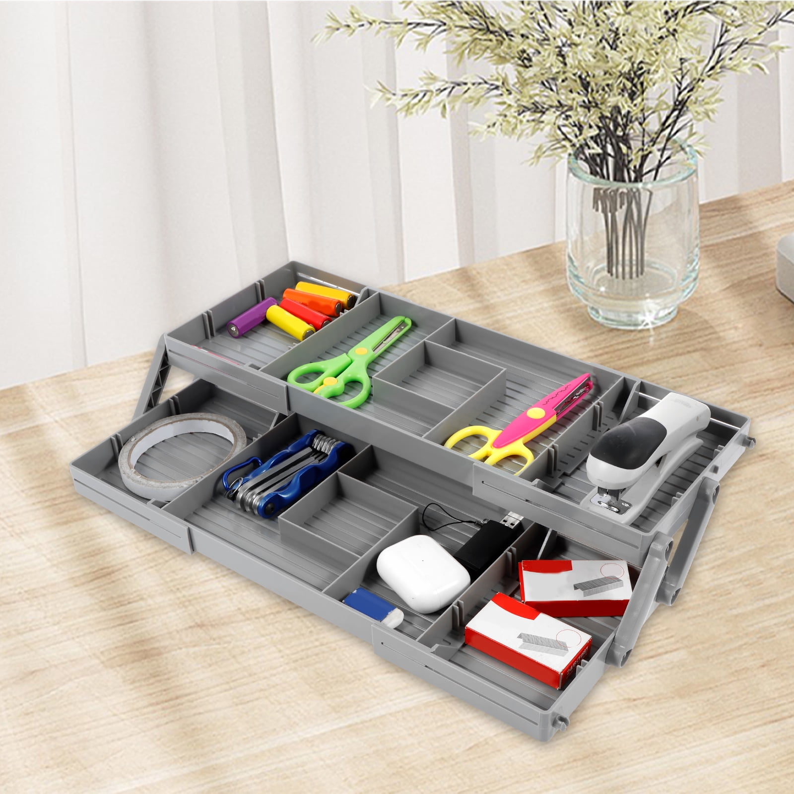 Upgraded 3 Tier Drawer Organizer, Smart Drawer Organizer Multi Level ...