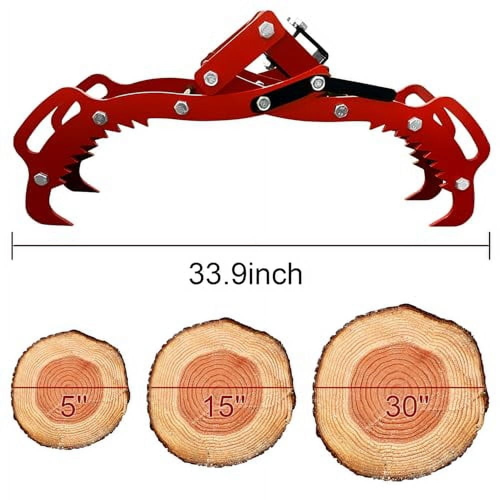 Upgraded 32 inch Timber Claw Hooks with Operating Handle, Heavy Duty 4 ...