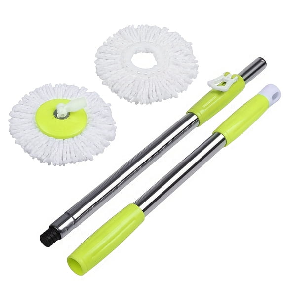 Upgraded 360 Degrees Rotating Spin Mop Head, Base, Handle Replacement ...