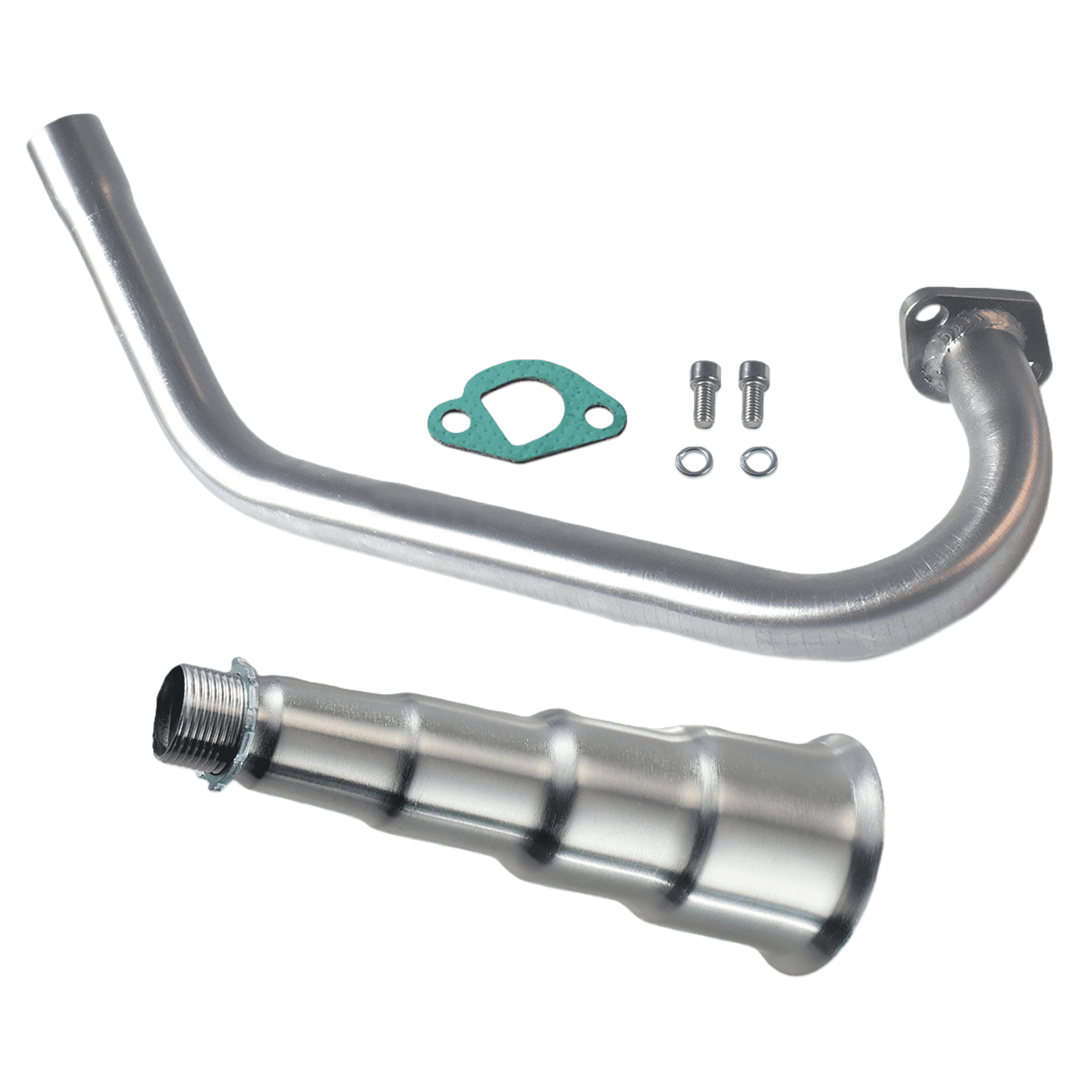 Upgraded 4 Stage Exhaust Header Pipe Silver,For Predator 212cc 196cc Go ...