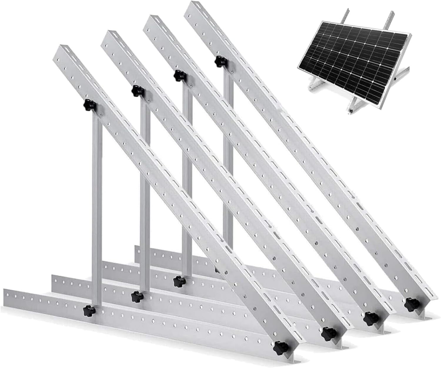 Upgraded 47in 2 Sets Adjustable Solar Panel Tilt Mount Brackets ...