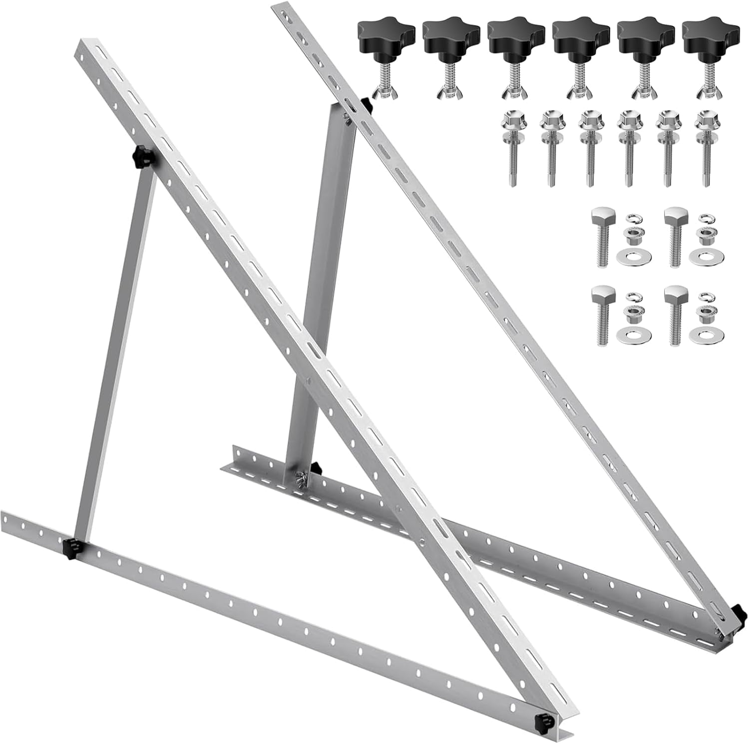 Upgraded 47in Adjustable Solar Panel Tilt Mount Brackets, Anodizing ...