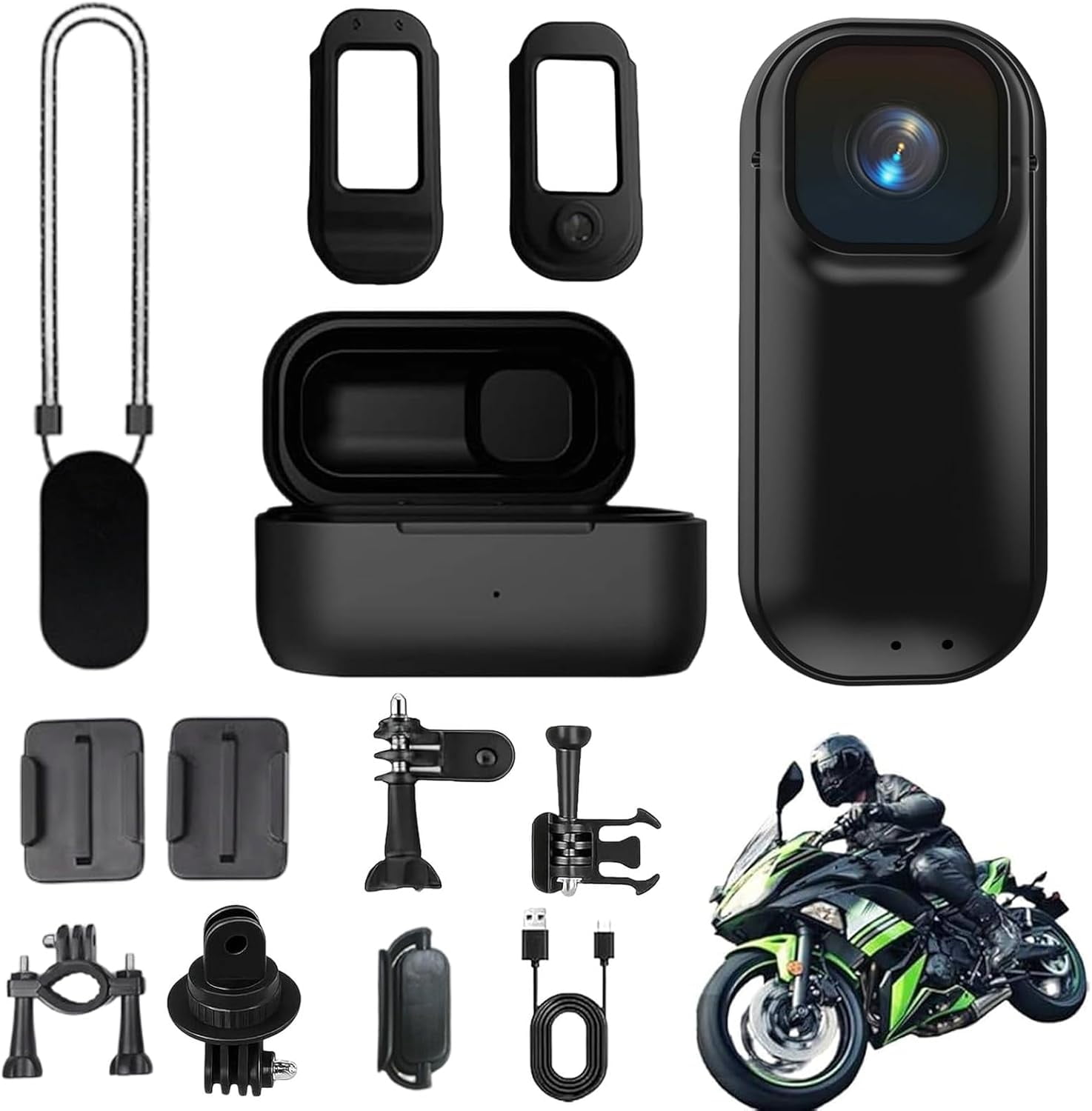 Upgraded 4k HDPOV Waterproof Capture Camera, Thumb Cameras, Ultra Wide ...