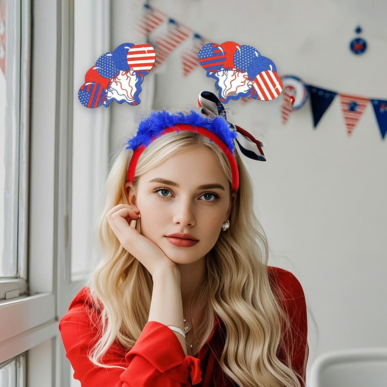 Upgraded 4th of July Patriotic Headband, American Flag Headbands for ...