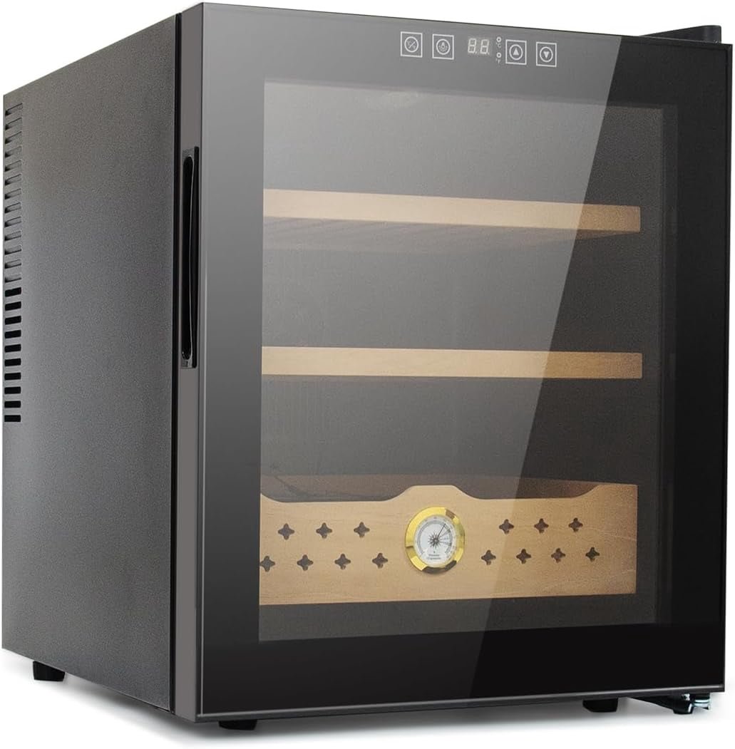 Upgraded 50L Electric Humidor, 300 Counts Cigar Humidor Cabinet with ...