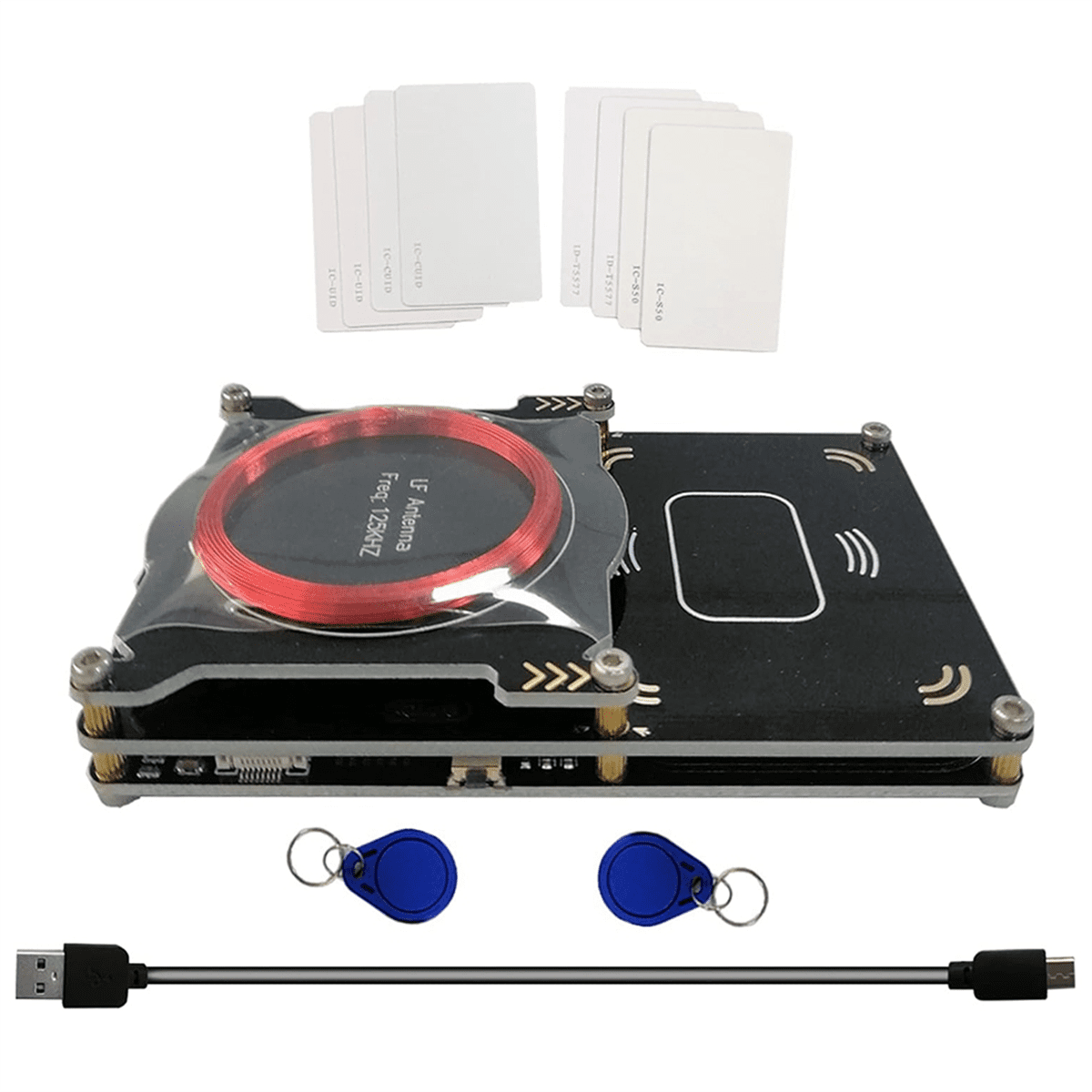 Upgraded 512k Proxmark3 Easy V3.0 RDV4 Memory ID M1 IC Built-in RFID ...