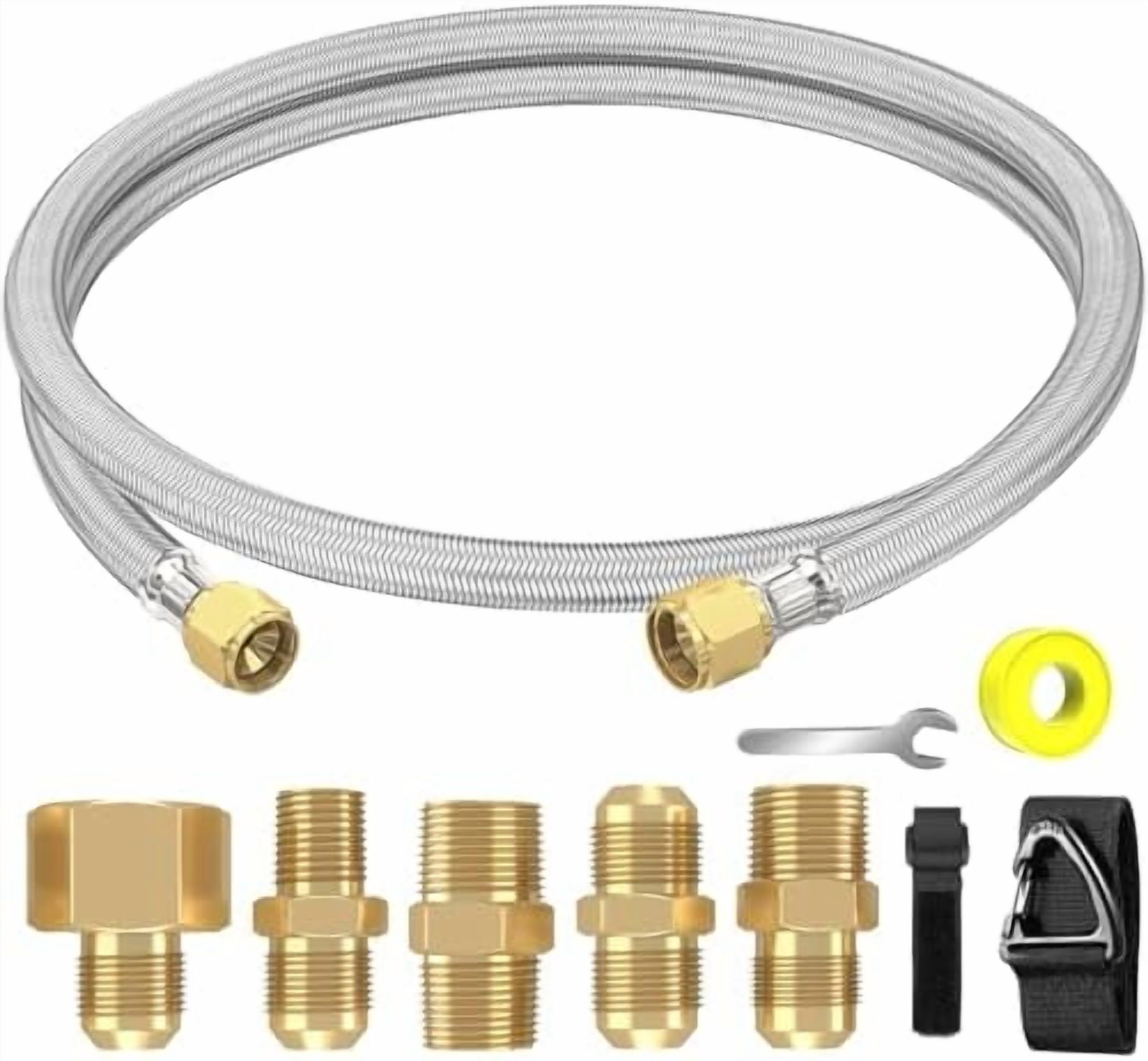 Upgraded 6 Feet High Pressure Braided Propane Hose Extension with ...