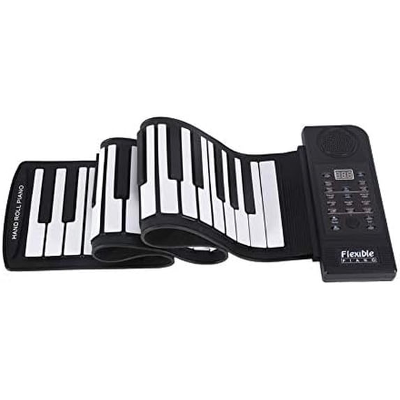 Upgraded 61 Keys Roll Up Piano, New Portable Piano Soft Silicone ...