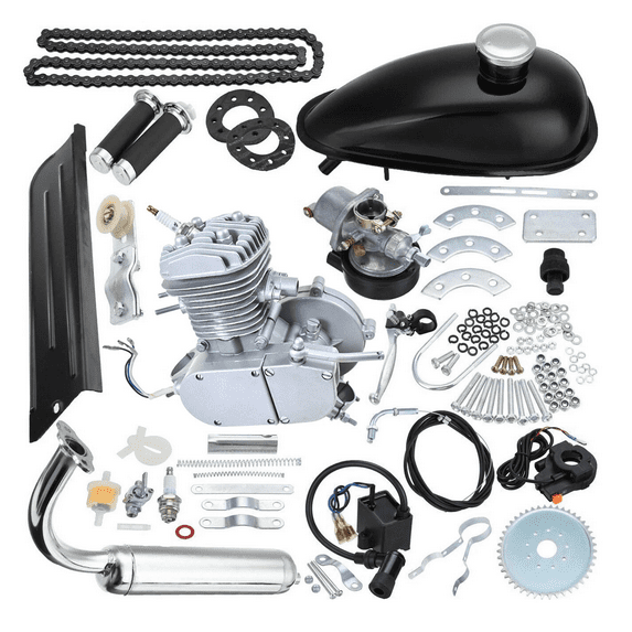 Upgraded 80cc Bicycle Engine Kit,2-Stroke Motorized Bike Motor Kit ...