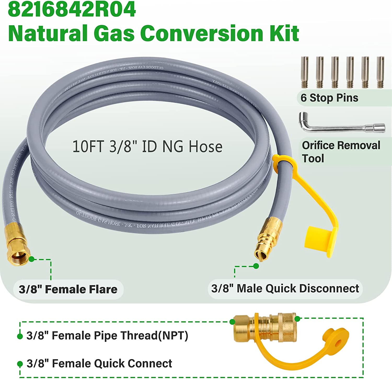 Upgraded 8216842R04 Natural Gas Conversion Kit, Compatible with ...