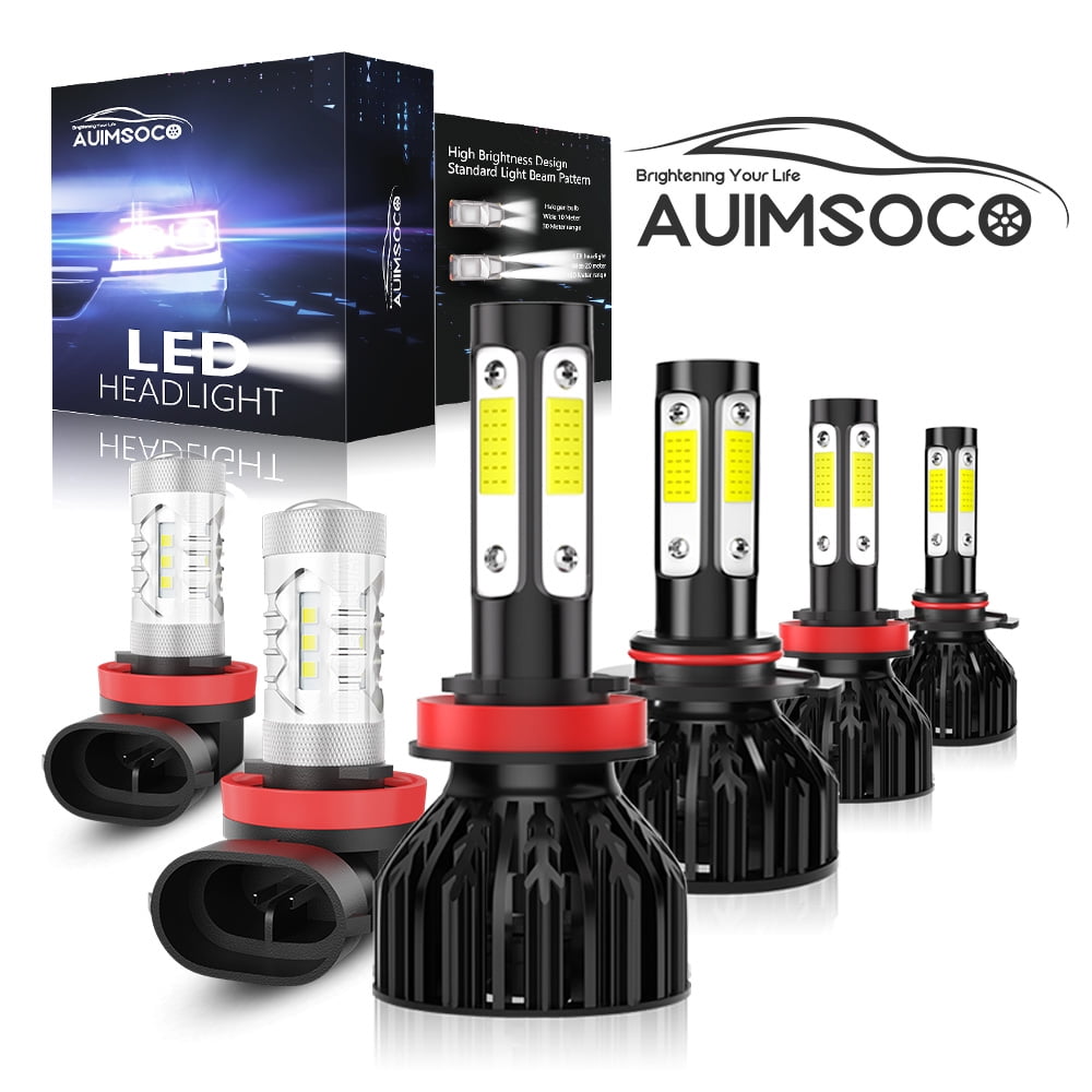 Upgraded 9005 H11 H11 Led Headlights Bulb,8000LM 500% Brighter,6500K Cool White Wireless LED ...
