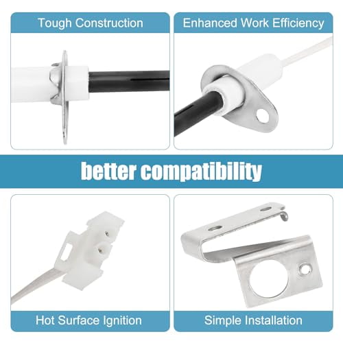 Upgraded 903110A 903110 Furnace Hot Surface Ignitors With Plug, Round ...