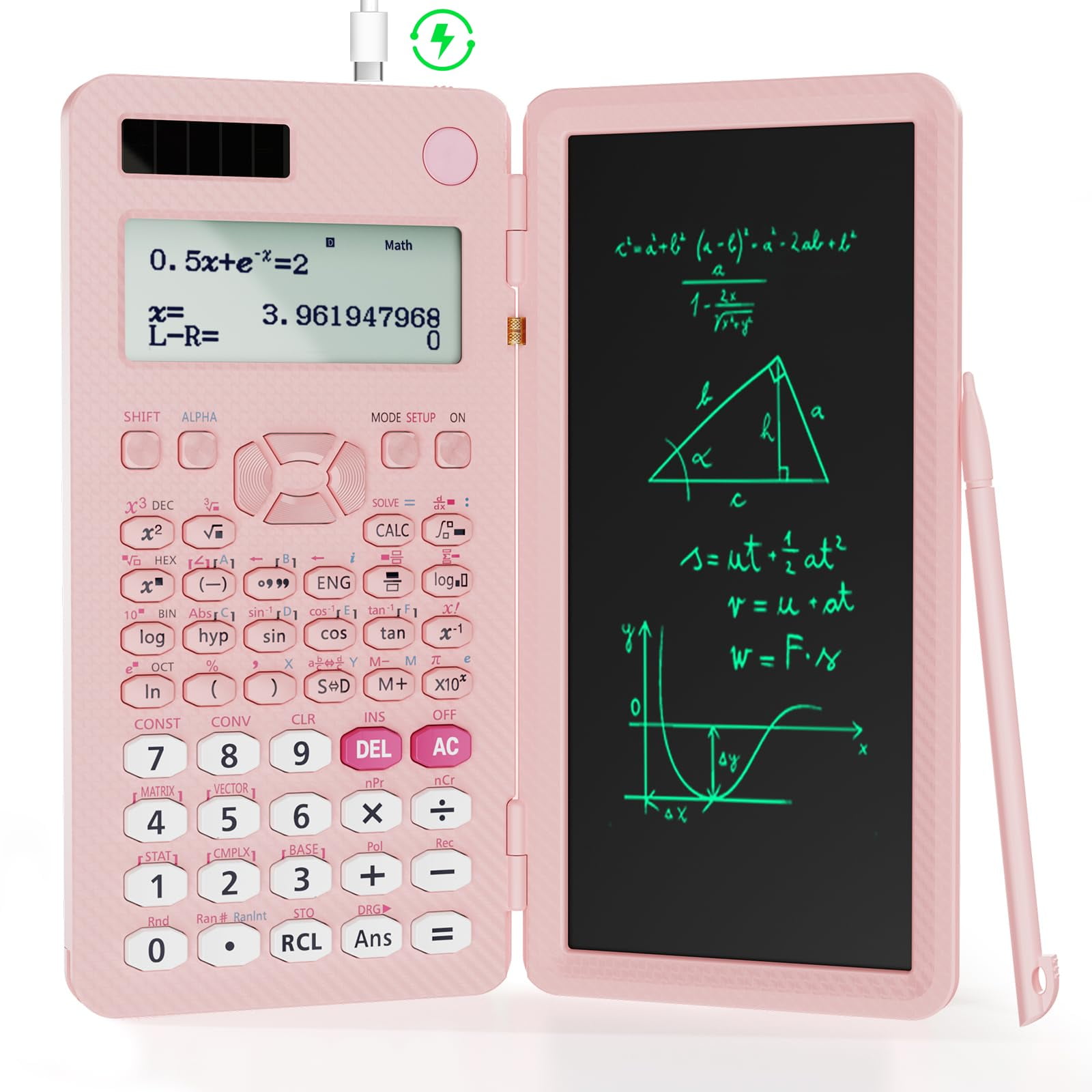 Upgraded 991ES Plus Desktop Scientific Calculator, ROATEE CalcNote ...