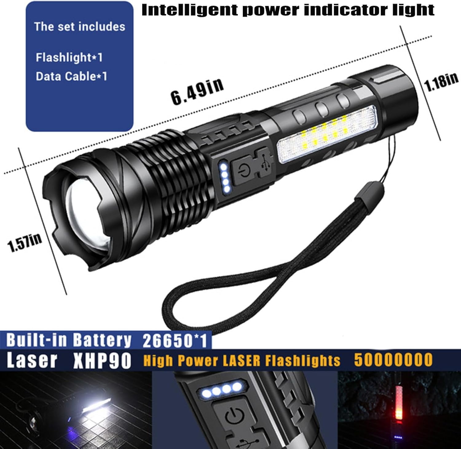 Upgraded A70 Tactical Led Flashlight, 2024 New Upgraded A70 Tactical ...