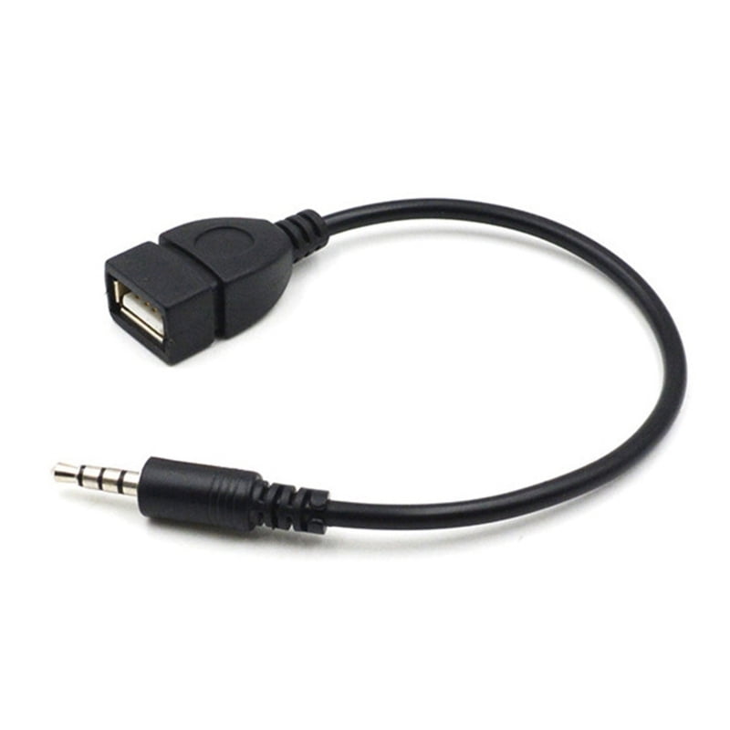 Upgraded AUX to USB Adapter Audio Music Car Stereo Male Plug Jack to ...