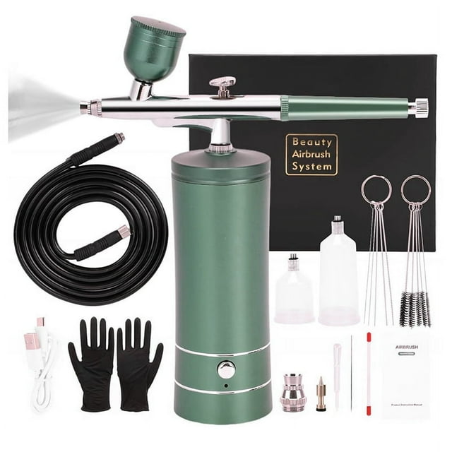 Upgraded Airbrush Set with Air Compressor Cordless Automatic Airbrush ...